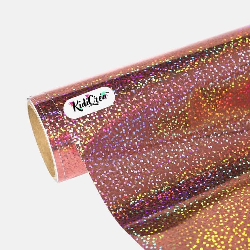 Vinyle adhésif Éclats Holographique sparkle (9 couleurs) - KIDICREA ...